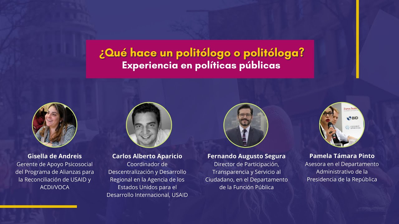 ¿Qué hace un politólogo o politóloga? Experiencia en políticas públicas ...
