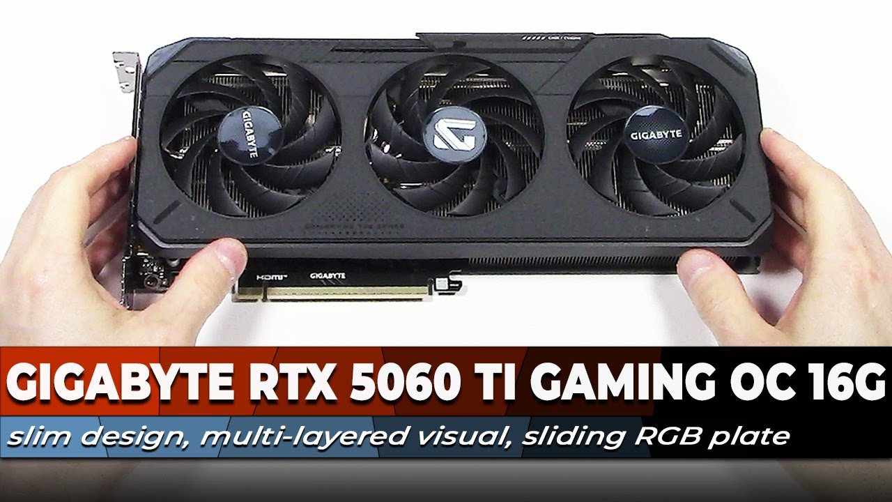GIGABYTE GeForce RTX 5060 Ti GAMING OC 16G Video Card - YouTube