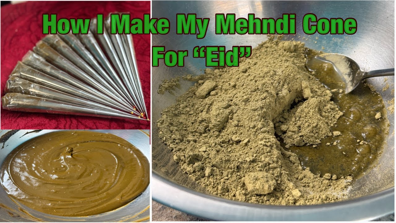 How To Make Mehndi Paste At Home🍃🥣!! Henna Recipe!! - YouTube