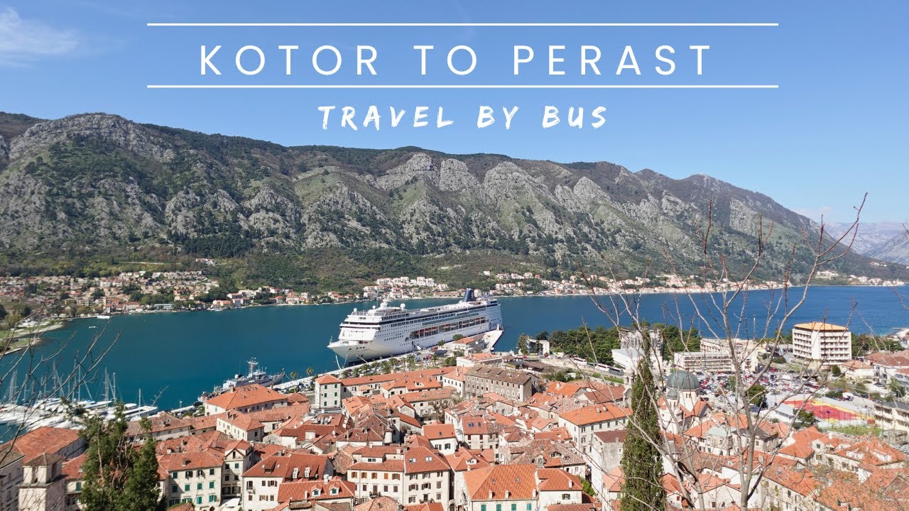 Kotor to Perast, Montenegro Bus Travel 4K - YouTube