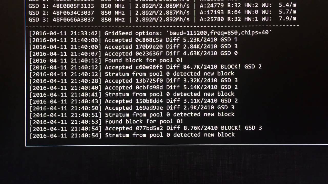 Mining Gridseed G-Blade - YouTube