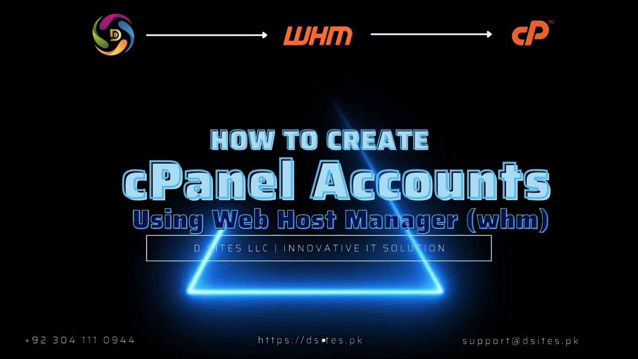 How to create cPanel accounts using WHM (Web Host Manager) - YouTube