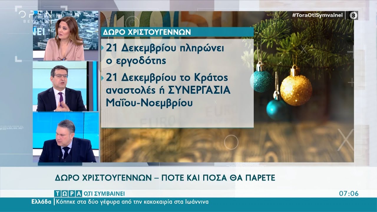 Δώρο Χριστουγέννων - Πότε και πόσα θα πάρετε | Τώρα ό,τι συμβαίνει 12 ...