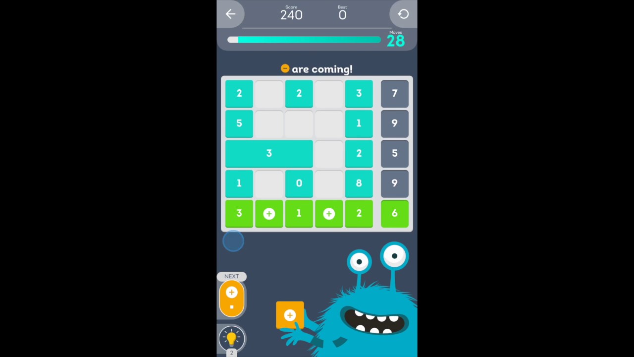 How to do math? Play Cruncher - Number Brain Teaser - YouTube