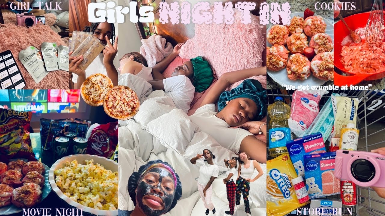 GIRLS NIGHT IN | gym, sleepover, baking, girl talk, movie night + moree ...