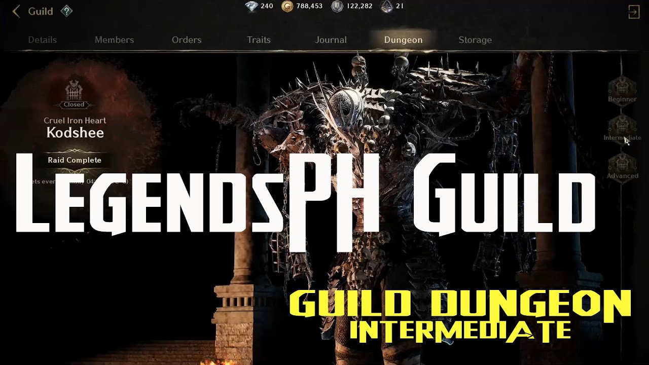 Finished Guild Dungeon Intermediate - LegendsPH Guild EAST 103 ROOK ...