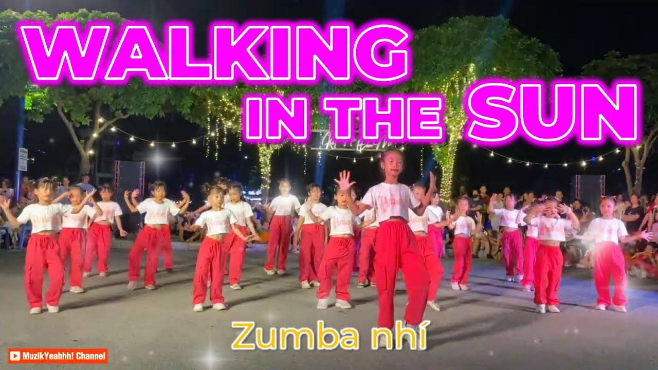 Zumba nhí | WALKING IN THE SUN | Đội nhảy Trường tiểu học thị trấn Tứ ...