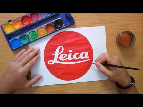 How to draw the Leica logo - Wie man das Leica-Logo zeichnet - YouTube
