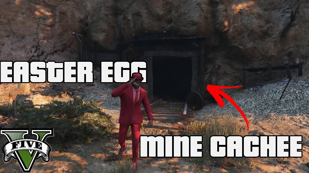 GTA V - EASTER EGG [MINE CACHEE] - YouTube