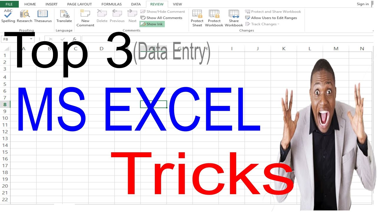 Top 3 MS EXCEL Tips and Tricks . MS EXCEL TRICKS - YouTube