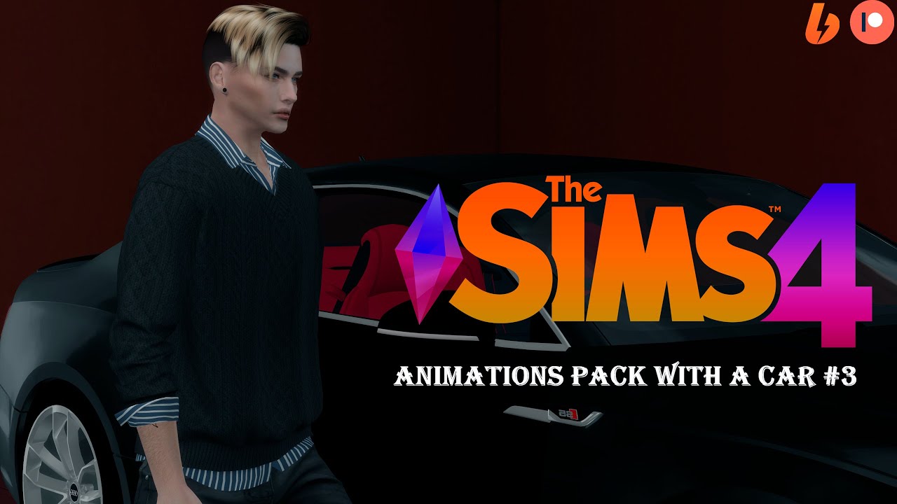 Sims 4 | Animations pack with a car #3 (DOWNLOAD) - YouTube