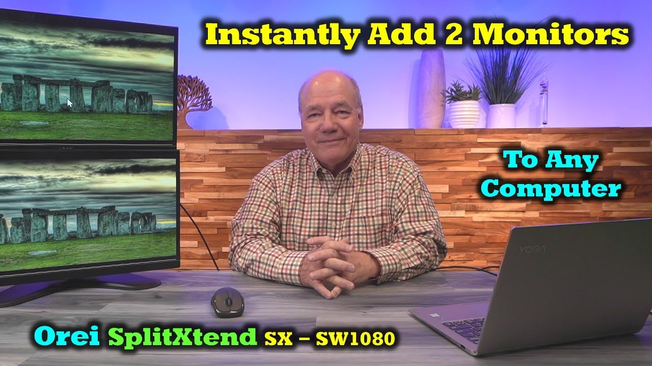 Orei SX-2W1080 | Easily Connect 2 Monitors to your Laptop - YouTube