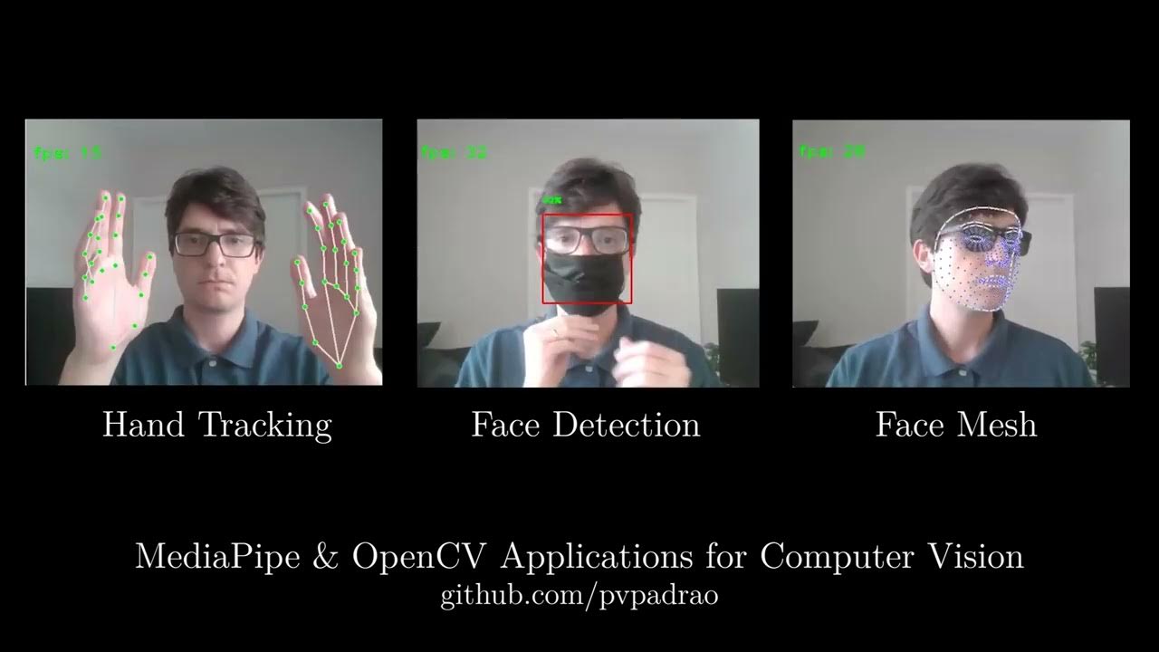 MediaPipe and OpenCV Applications for Computer Vision - YouTube