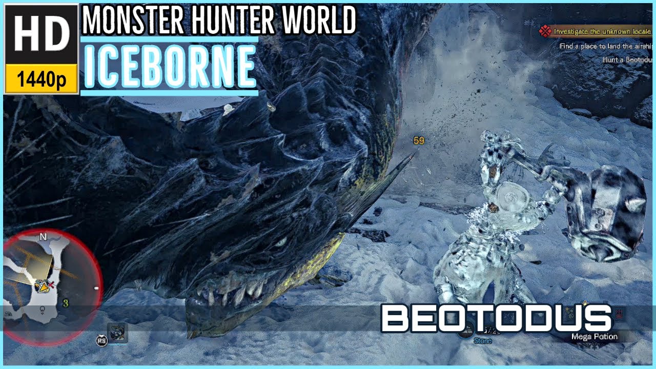 MHW: Iceborne Gameplay - Beotodus - YouTube