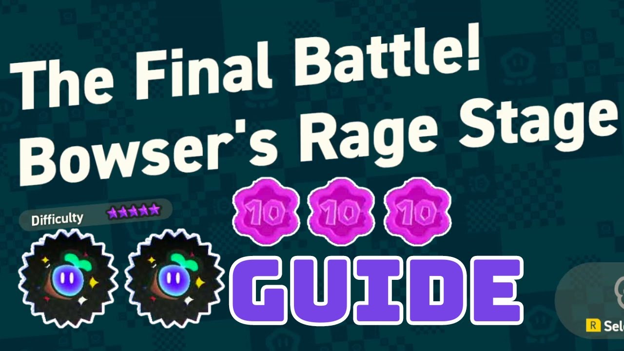 Super Mario Bros. Wonder: The Final Battle Bowser's Rage Stage All ...