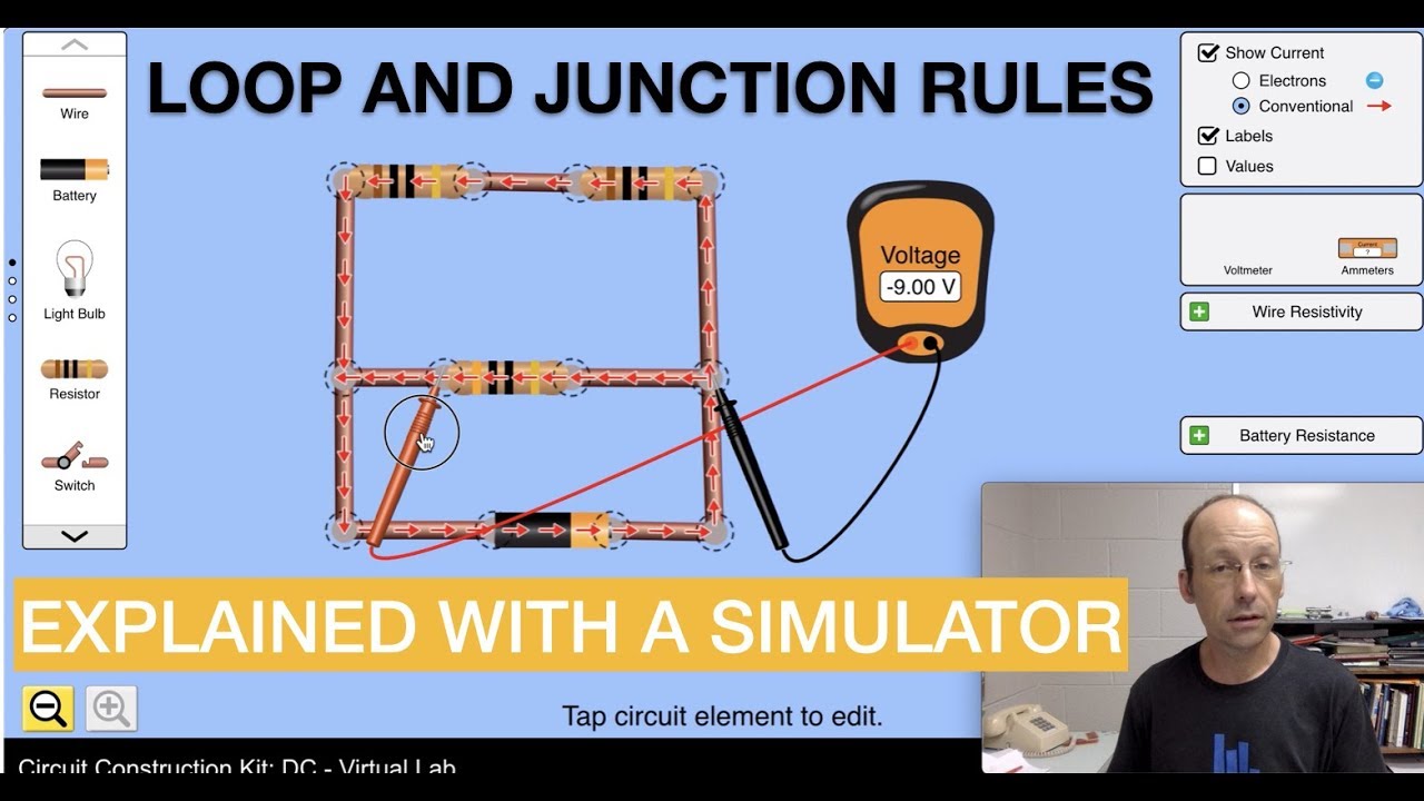 What are the Loop and Junction Rules in Circuits - YouTube