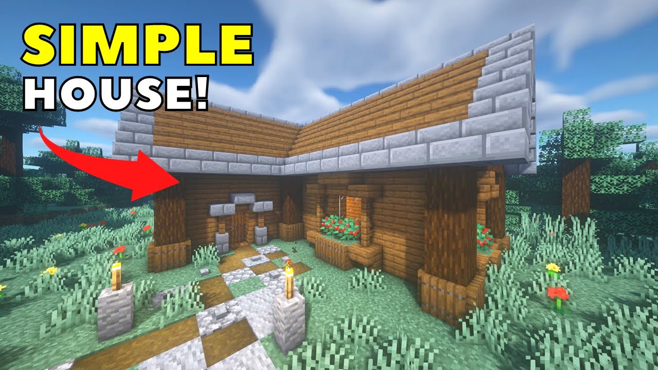 Minecraft | How to Build SMALL Spruce Starter House - YouTube