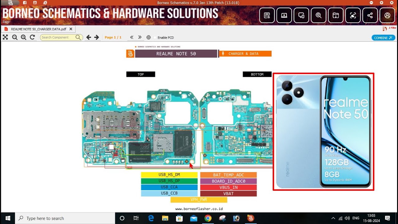 REALME NOTE 50 Phone Charging & Data Diagram Full view - YouTube