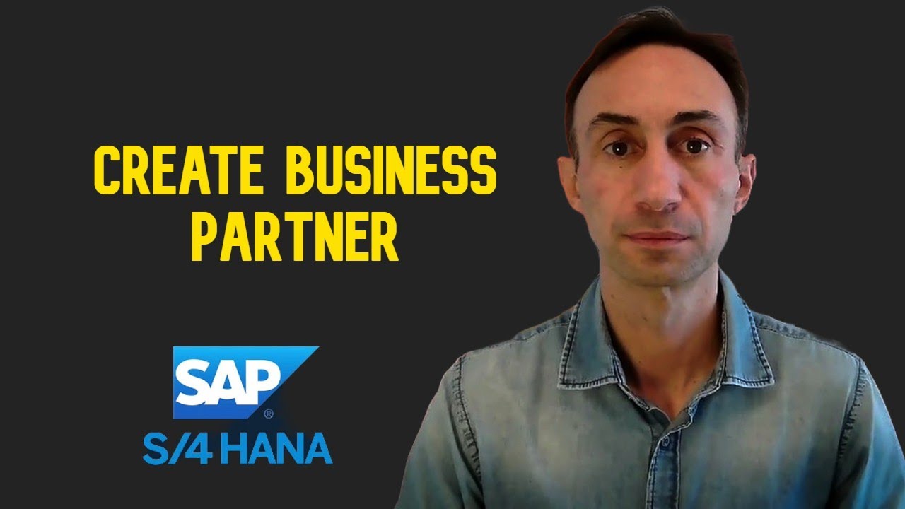 How to Create a BP with a FIORI App and T-code BP: SAP S/4 HANA - YouTube