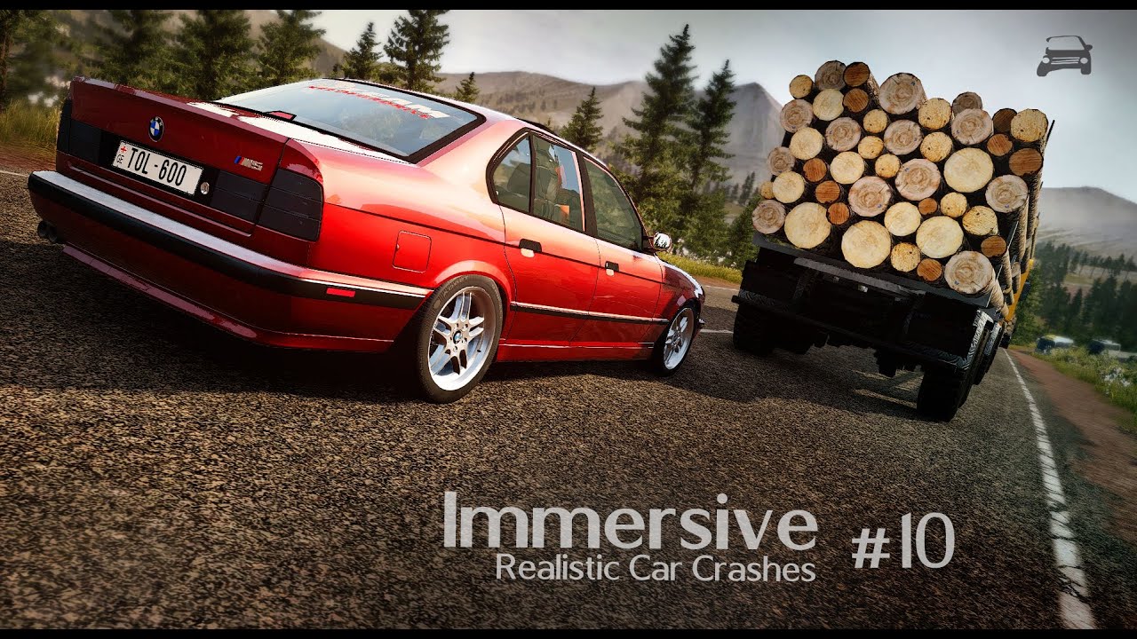 Immersive Realistic Car Crashes #10 - BeamNG Drive - YouTube