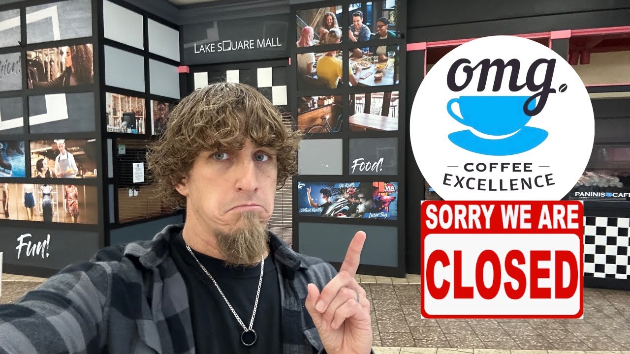 OMG Coffee Excellence Closed At Lake Square Mall - Leesburg 2023 - YouTube