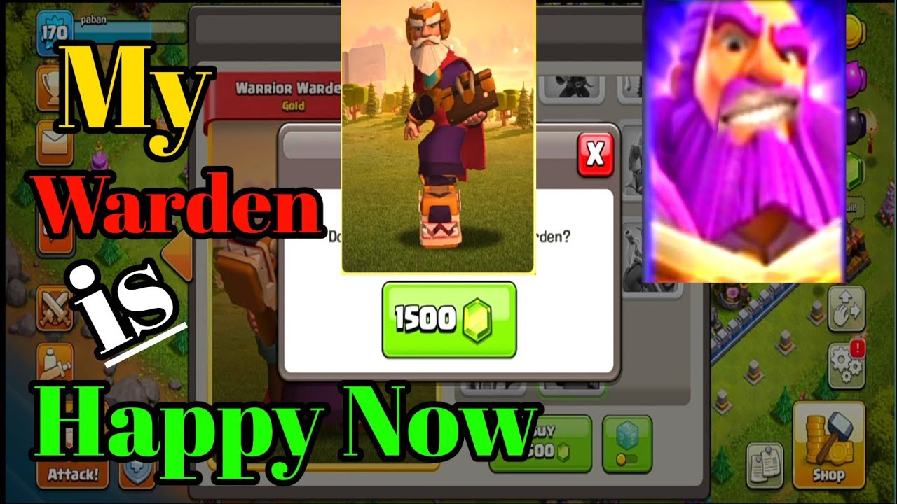 My warden is happy now 🤣 | new skin 1500 jems - YouTube