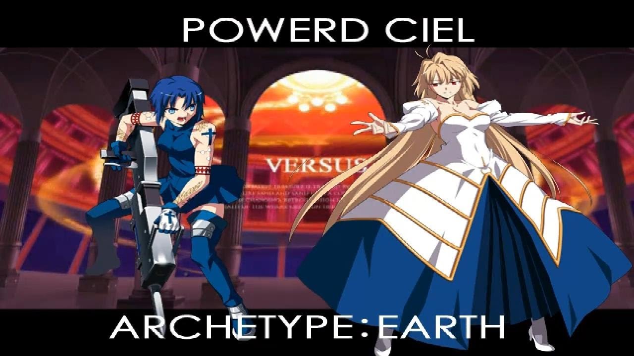 Melty Blood Actress Again Current Code - Powerd Ciel vs. Archetype ...