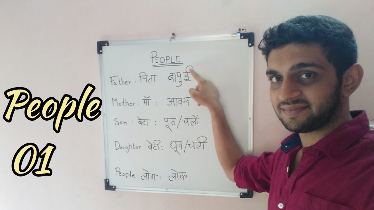 LEARN KONKANI - People 01 II लोग - ०१ - YouTube