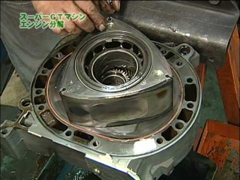 RE雨宮 GT300選手権専用「20B Peripheral Port Engine」 完全バラし！ - YouTube