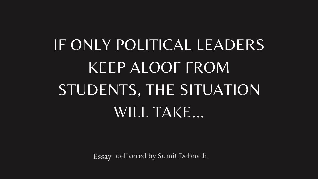 Write An Essay on Students and Politics | Students and Politics ...