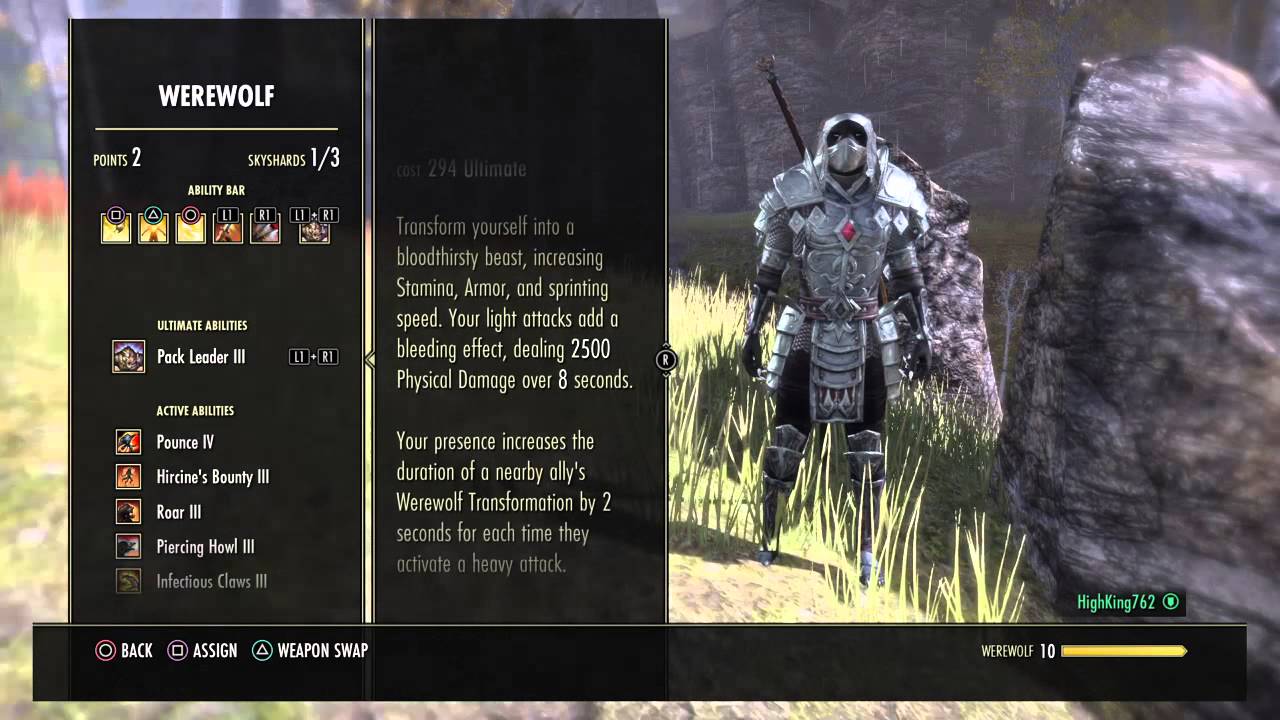 The Elder Scrolls Online: ebenheart pact werewolf setup shrine and ...