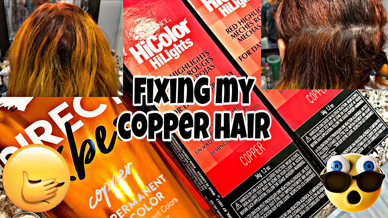 Fixing my copper hair without bleach/ Direct vibes in copper and LOreal ...