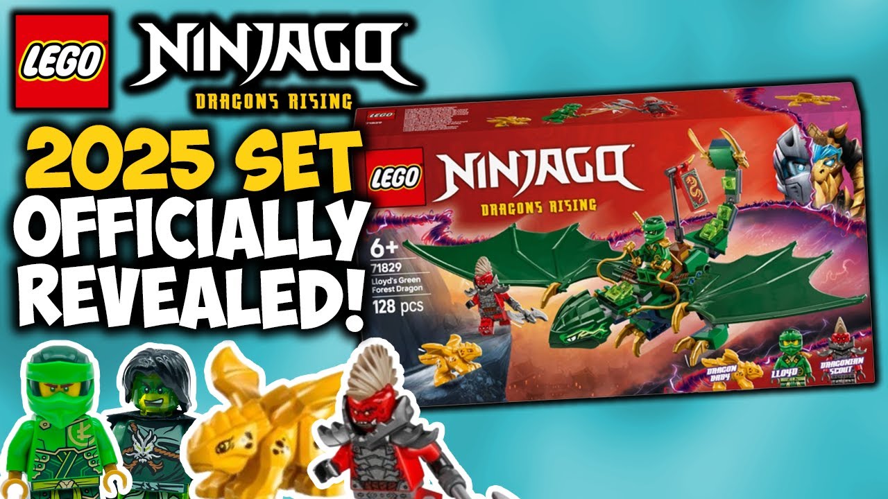 2025 Ninjago Set OFFICIALLY Revealed! Lloyd's Green Forest Dragon ...