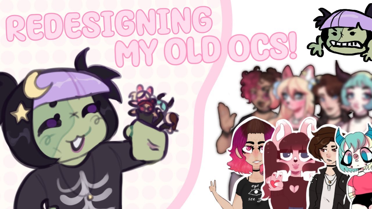 Redesigning my old ocs! ☆ (+speedpaint) - YouTube
