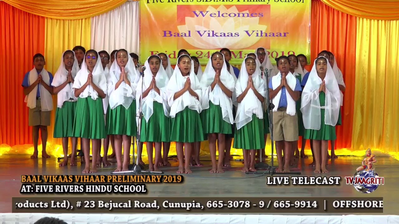 BAAL VIKAAS VIHAAR PRELIMINARIES AT FIVE RIVERS HINDU DAY 5 PT 1 - YouTube