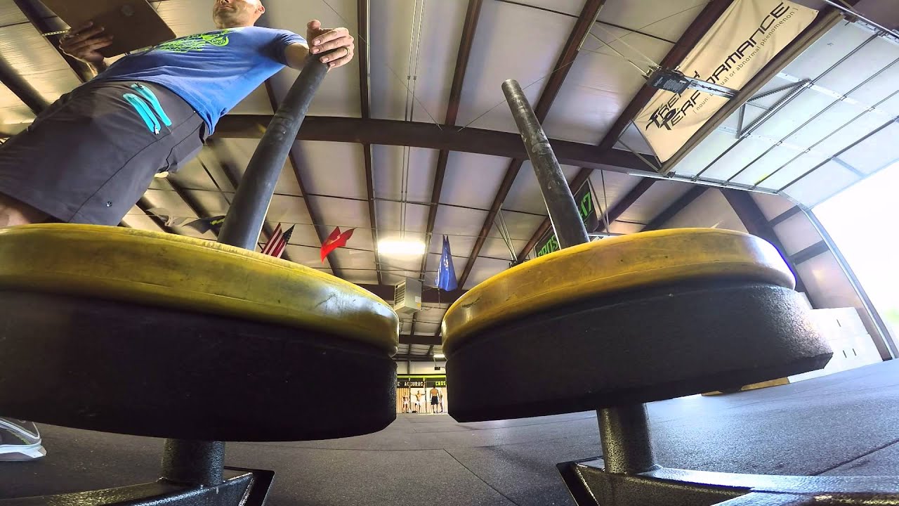 CrossFit 417 sled push hspu - YouTube