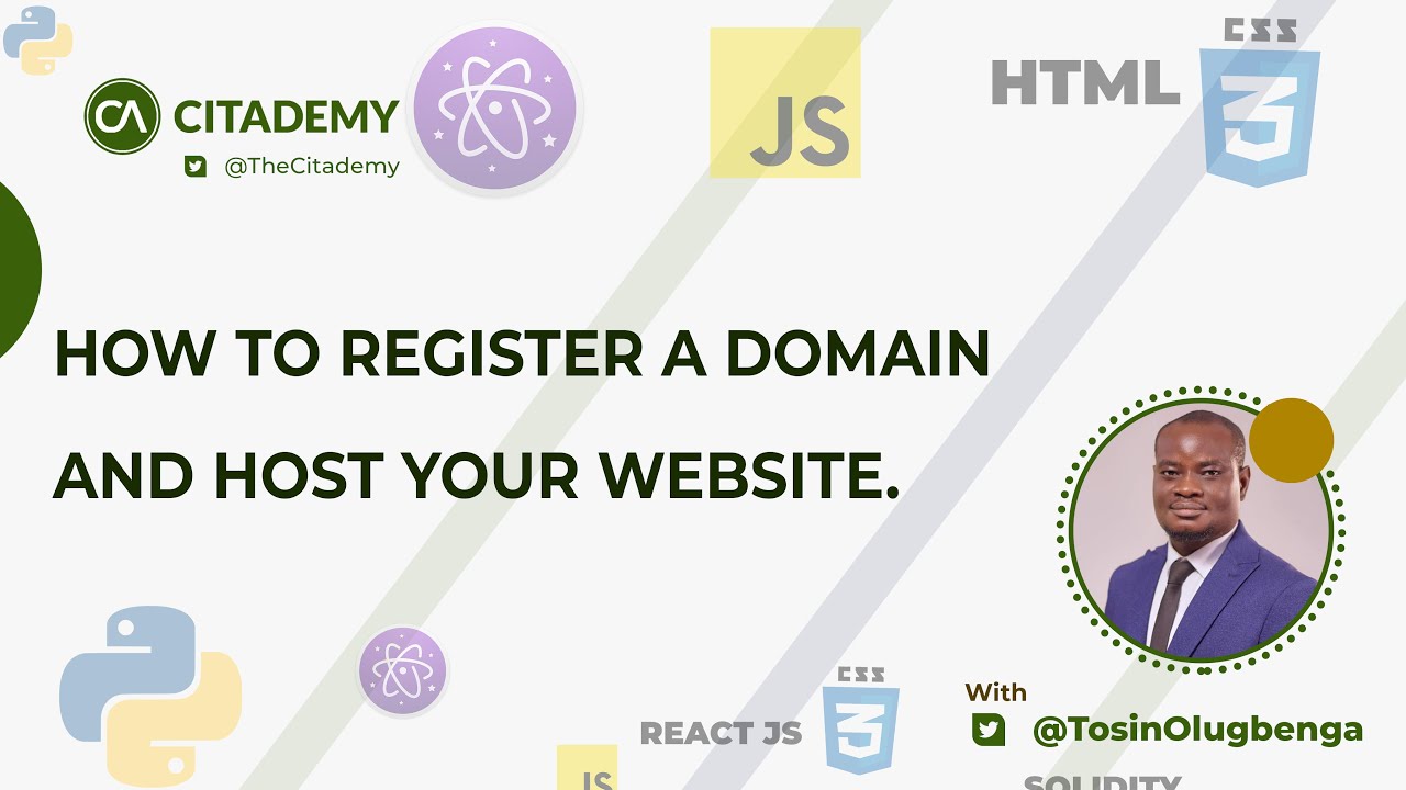 HOW TO REGISTER A DOMAIN AND HOST YOUR WEBSITE - YouTube