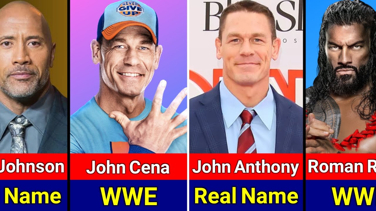 WWE Wrestlers Real Name - YouTube