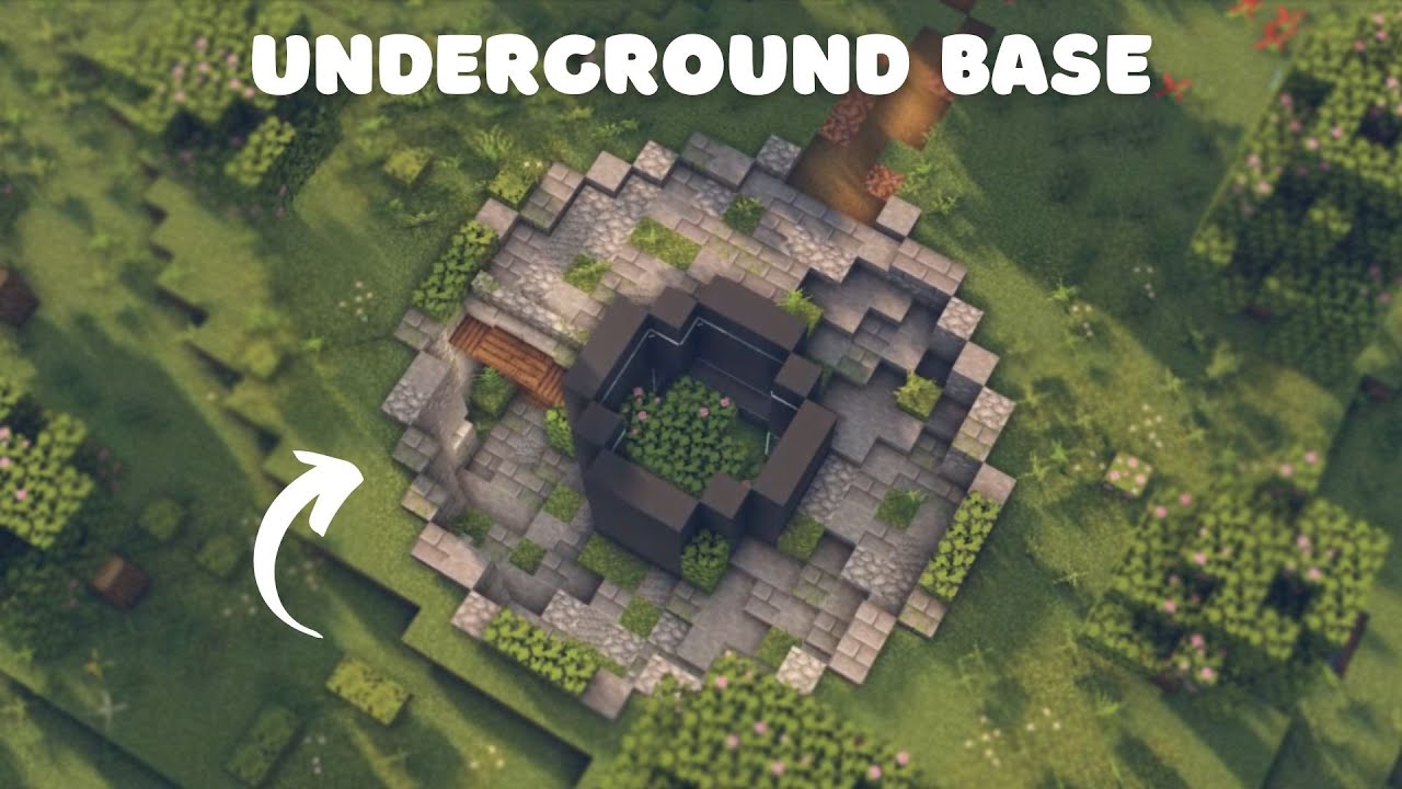 Minecraft | How to Build a Rustic Underground Base - YouTube
