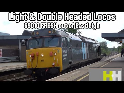 GBRF 69010 in NEW PAINT, 50008 head BACK to Base, Double Headed Locos ...