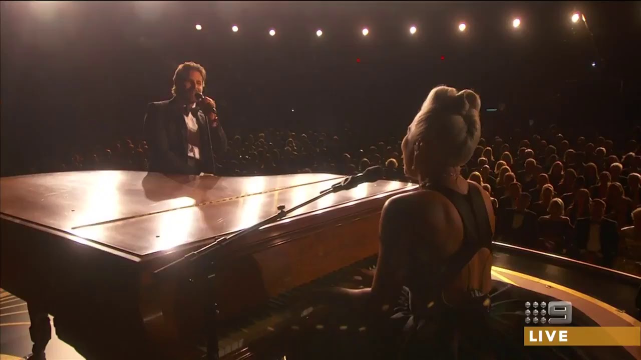 Lady Gaga ft. Bradley Cooper singing Shallow at Oscars 2019 - YouTube