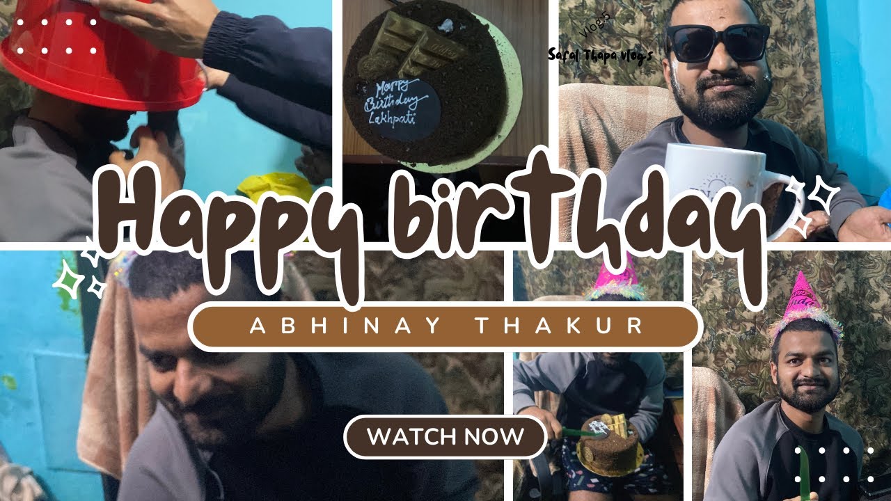 Birthday Surprise-Mr. Abhinay Thakur By our hostel group/shoot by [Safal Thapa vlogs]-2081/11/27 ...