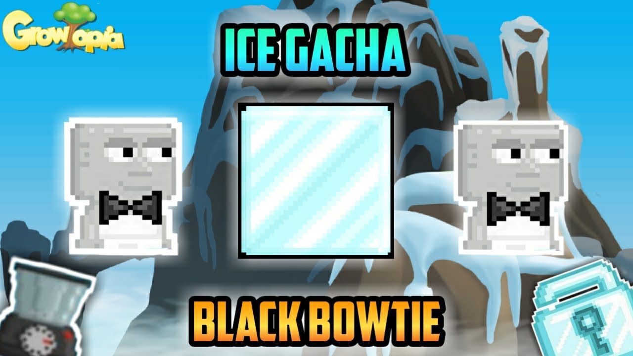 JACKPOT?! Hunting BLACK BOWTIE! ICE GACHA - Growtopia - YouTube