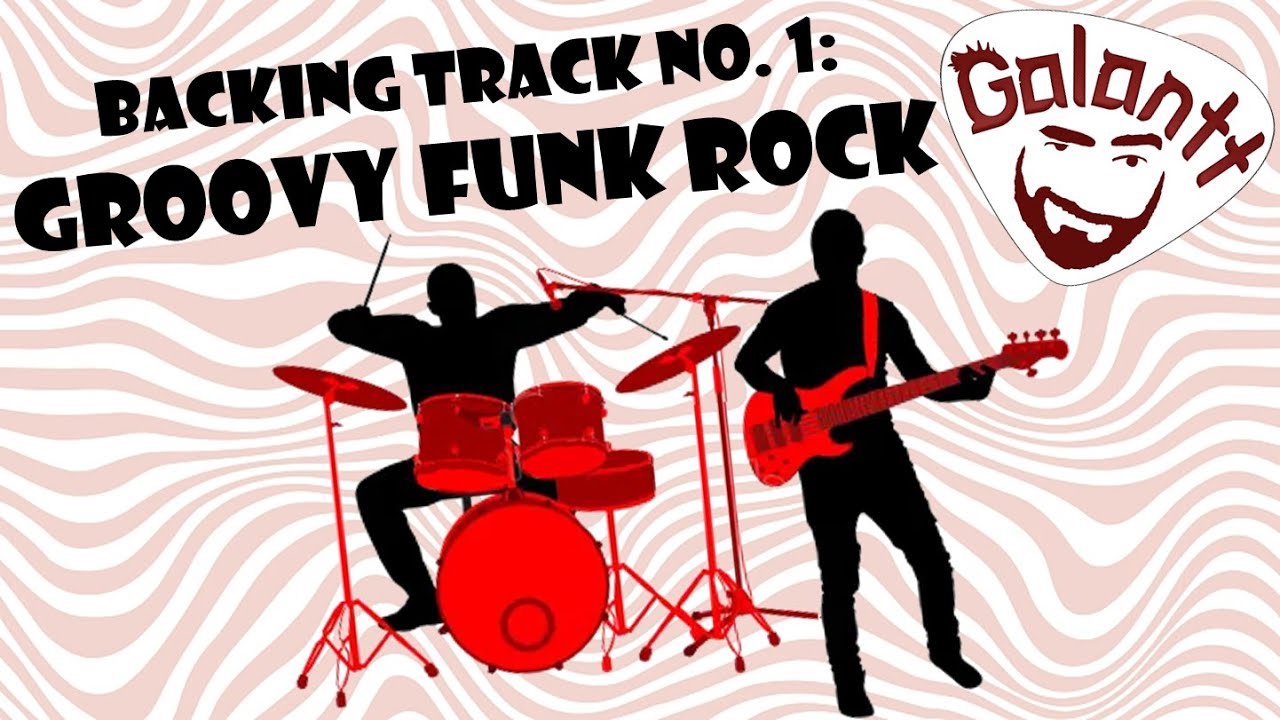 Groovy Funk Rock backing track, em E dórico, 100 BPM (Bass & Drums only ...