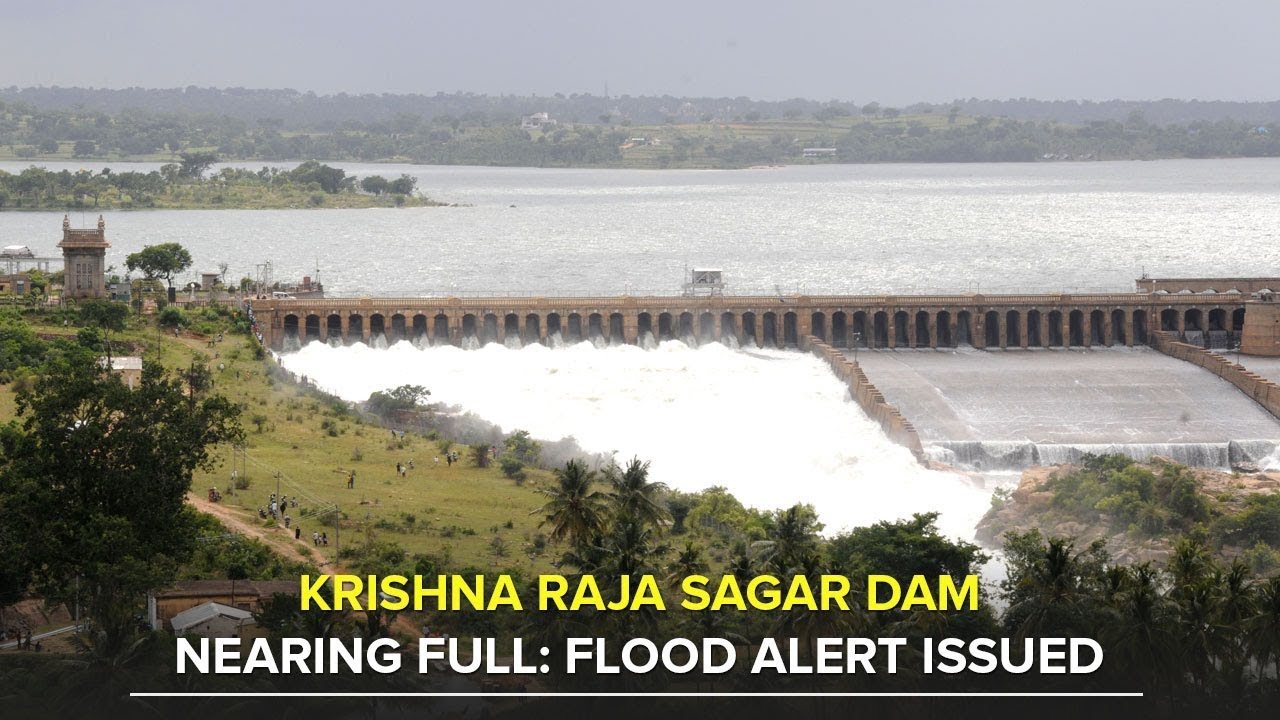 KRS Dam Near Full: Flood Alert Sounded - YouTube