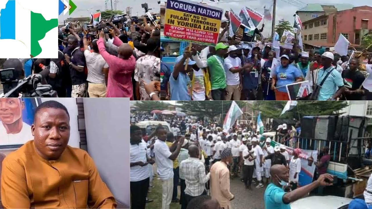 Sunday Igboho, Yoruba Super Mega Rally, Oduduwa Nation Storm The Street ...