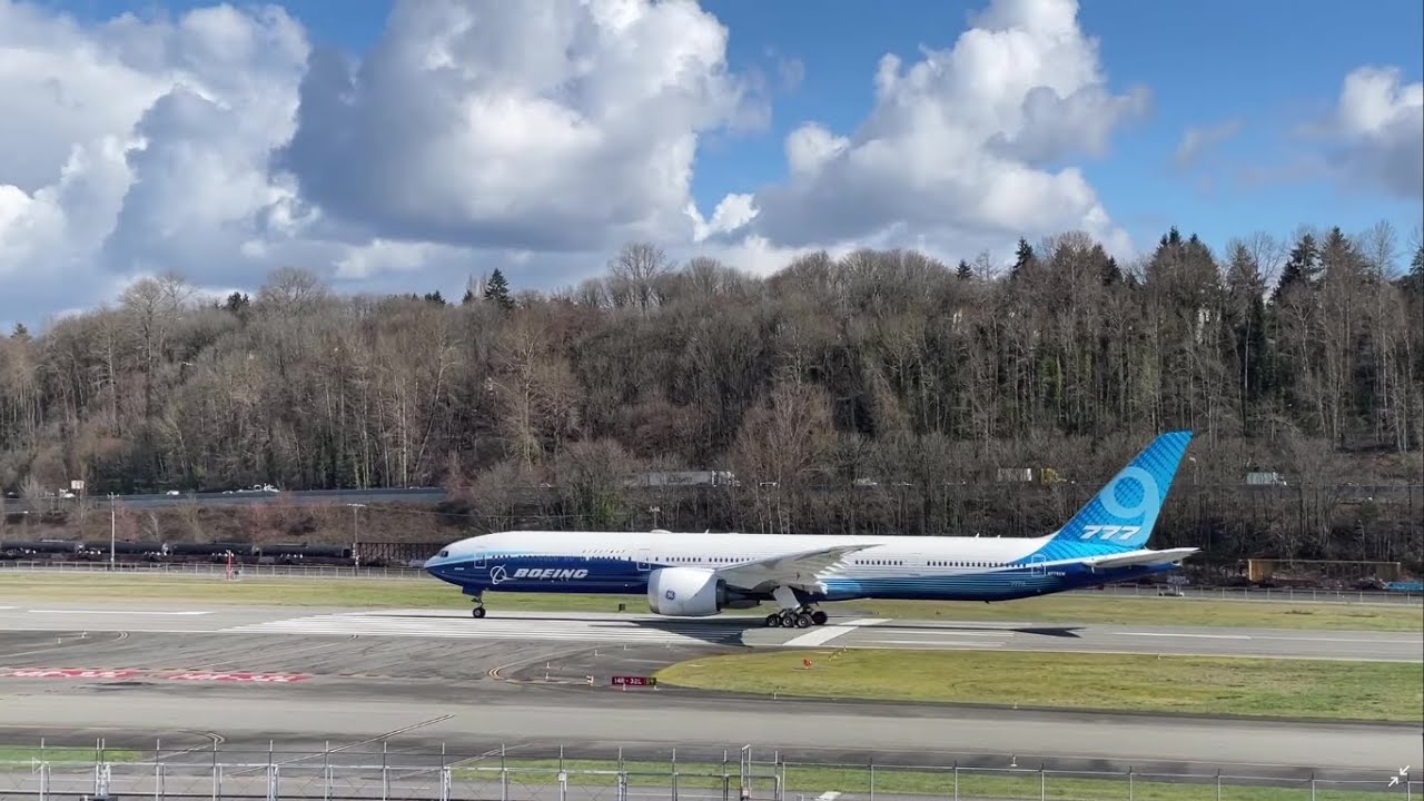WH001 departing Boeing Field for testing - YouTube