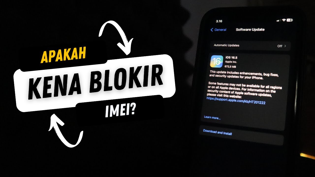 Amankah Update iOS ke 16.5 di iPhone EX Inter? - YouTube