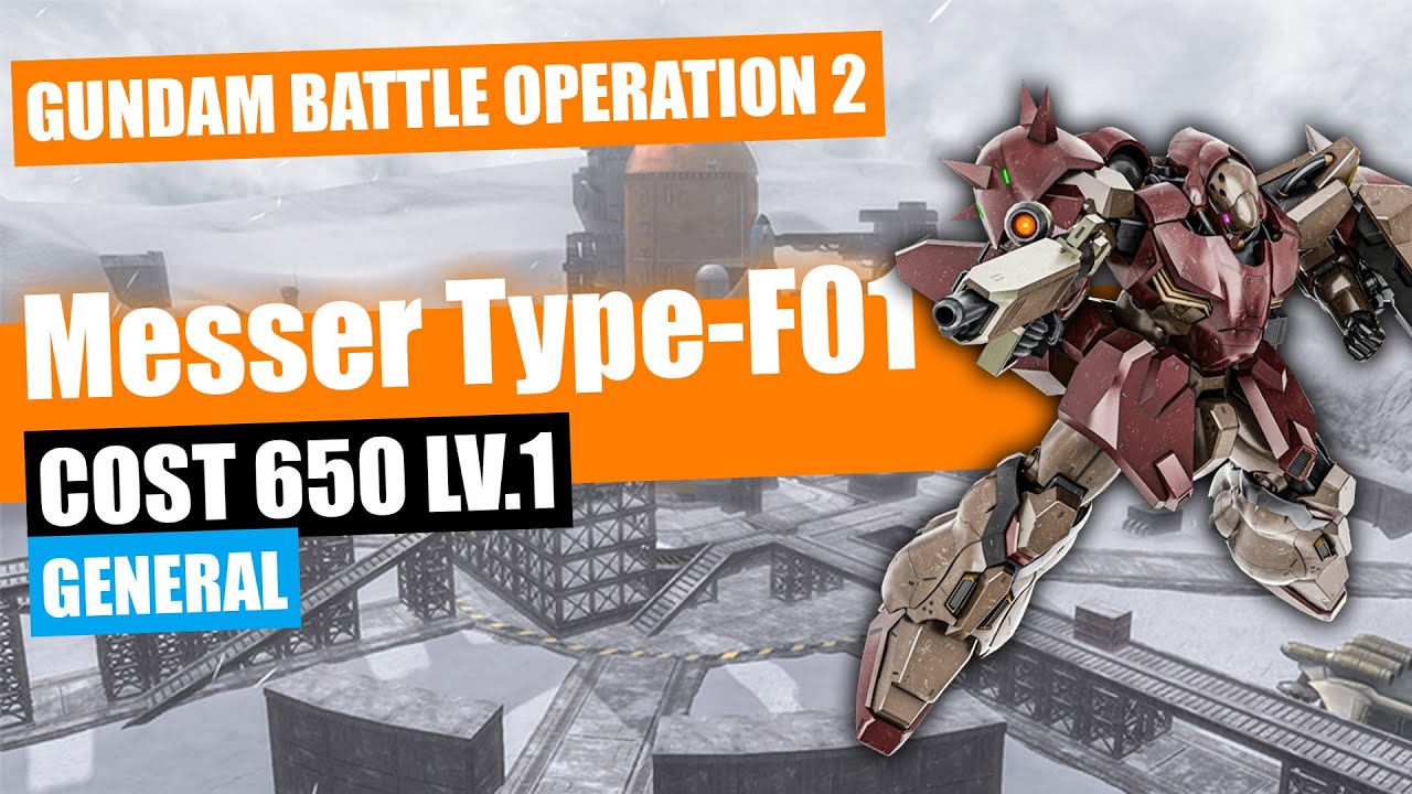 Ballistic Sky bombardier! | Messer Type F01 | Gundam Battle Operation 2 ...