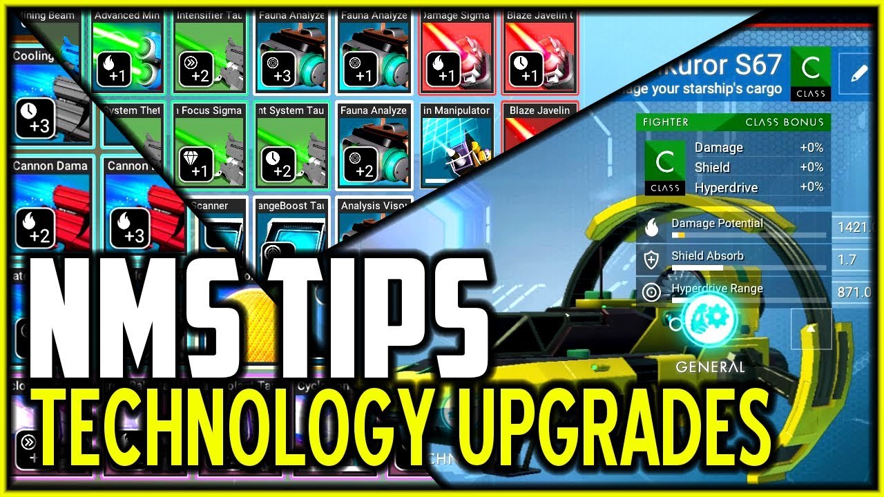 No Man's Sky Tips | Technology Blueprints | Inventory Management | Stat ...